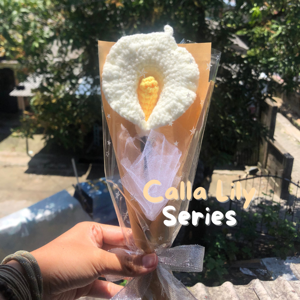 Jual Bucket Bunga Calla Lily/Calla Lily Bucket/Calla Lily Crochet ...