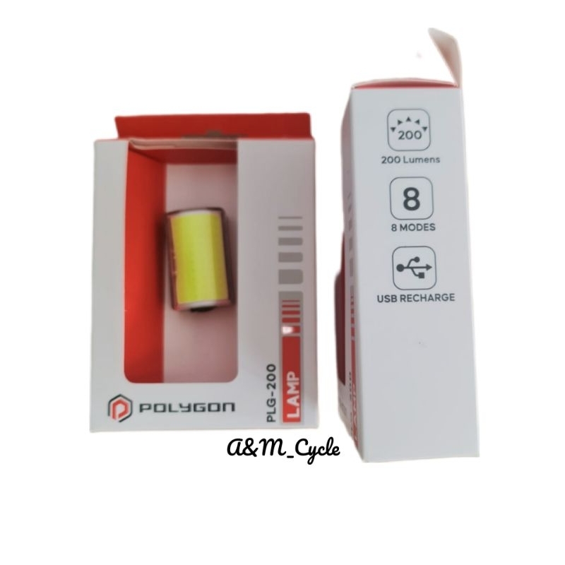 Jual Lampu Sepeda Polygon PLG-200 lummens front lamp rear lamp not rockbros | Shopee Indonesia