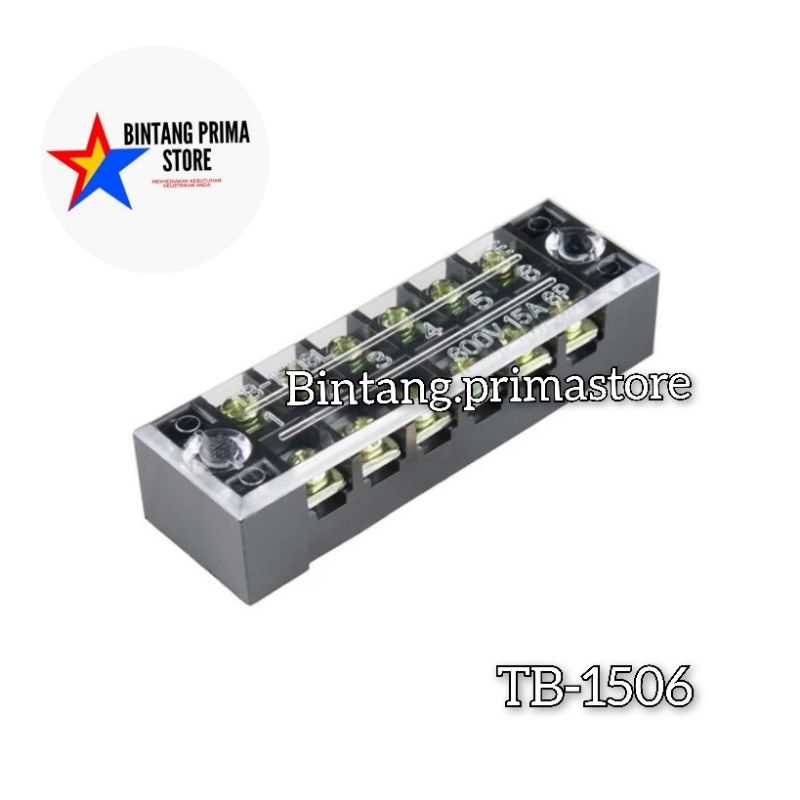 Jual Terminal Block TB-1506 6pole/phase 15A | Shopee Indonesia