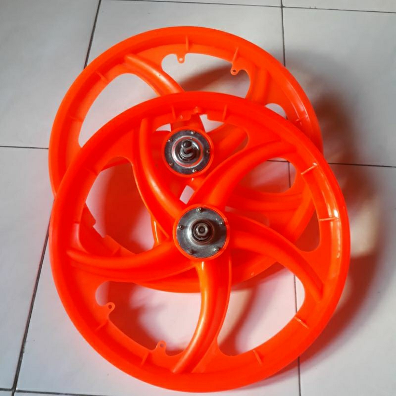 Jual Velg plastik 20" CW racing bintang sepasang untuk sepeda Bmx Anak ...
