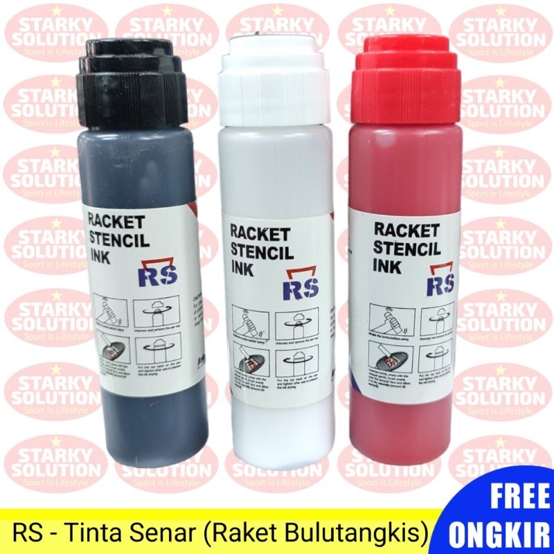 Jual Tinta Senar Raket Bulutangkis Badminton RS Racket Stensil Ink ...