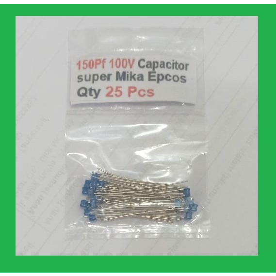 Jual Qty 25 Pcs 150Pf 100V Capacitor super Mika Epcos | Shopee Indonesia