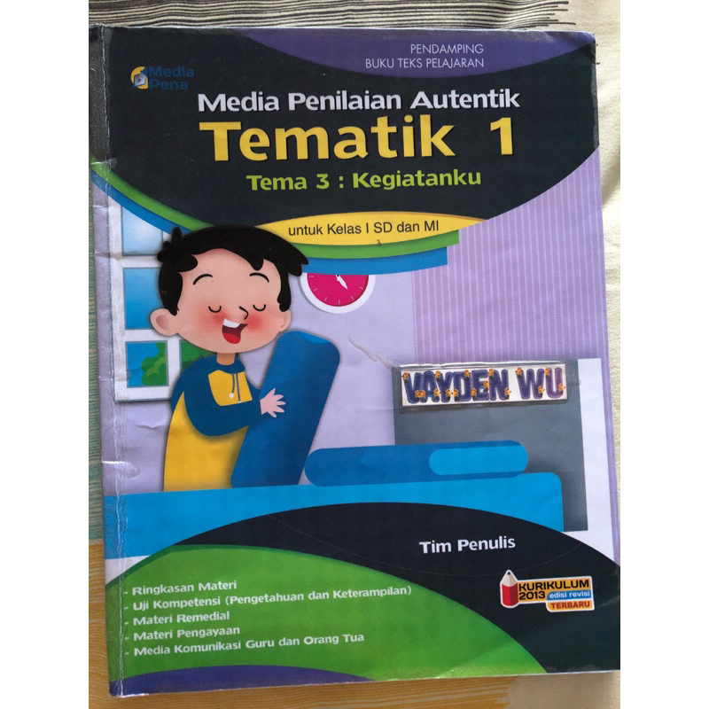 Jual Tematik 1 Tema 3 Kegiatanku Kelas 1 Shopee Indonesia