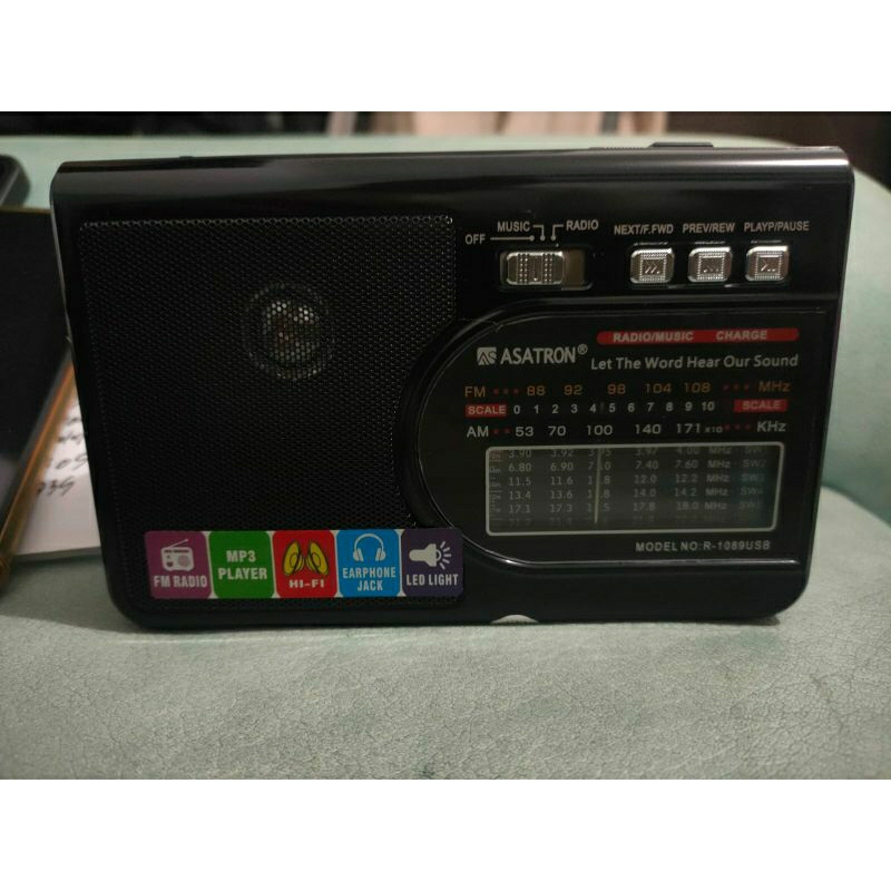 Jual RADIO ASATRON R-1089 + LAMPU EMERGENCY | Shopee Indonesia