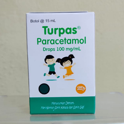 Jual TURPAS DROPS 100 MG/ML (BOTOL 15 ML) OBAT DEMAM ANAK | Shopee ...