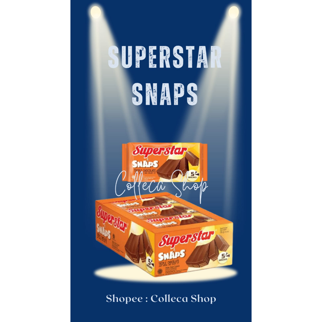 Jual SUPERSTAR SNAPS TRIPLE CHOCOLATE - 1 box isi 12 pcs | Shopee Indonesia