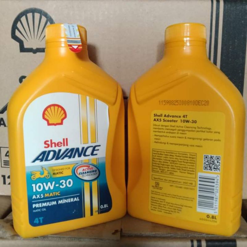 Jual oli mesin motor Shell advance AX5 matic 0.8ml untuk semua jenis ...
