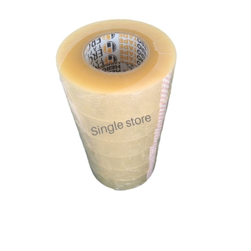 Jual Lakban Isolasi Bening Coklat 300 yard | Shopee Indonesia