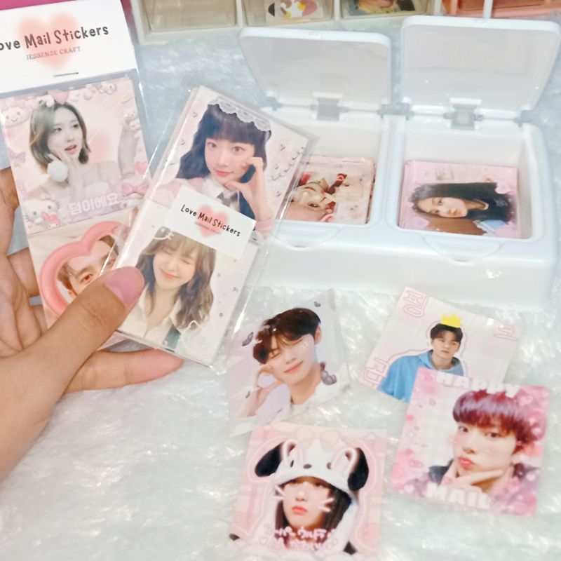 Jual 60pcs Kpop Mail Sticker Ala Selkor Pinterest Pink Heart For ...