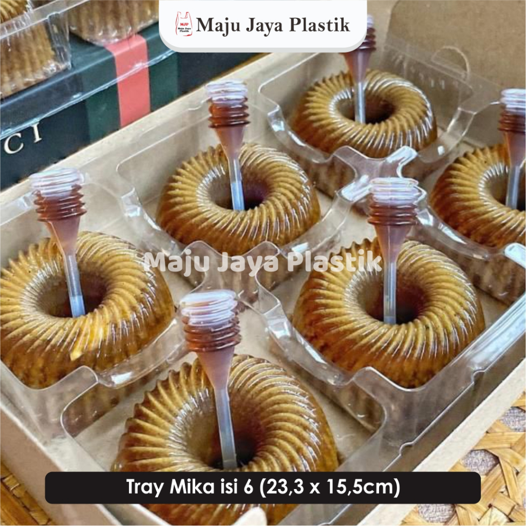 Jual Tray Mika Puding 6 Slot – Wadah Puding Mini, Cup Cake, Donat Mini ...