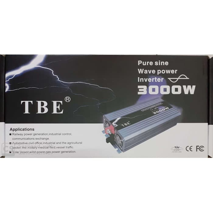 Jual 12V TBE Power Inverter Pure Sine Wave 3000w 3000 W 3000watt 3kva ...