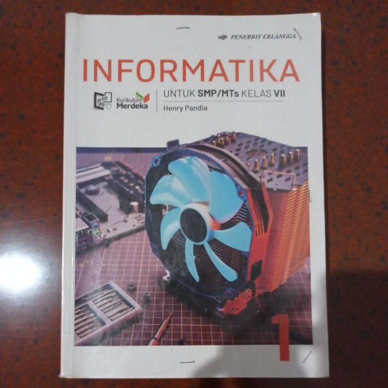 Jual buku bacaan informatika smp kelas 7 kurikulum merdeka erlangga henry pandia | Shopee Indonesia