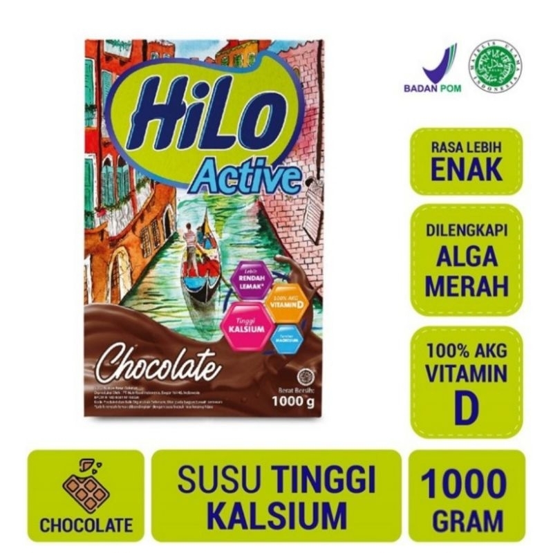 Jual Hilo Active Chocolate Coklat Cokelat Vanila Vanilla 1000g 1000 gr ...