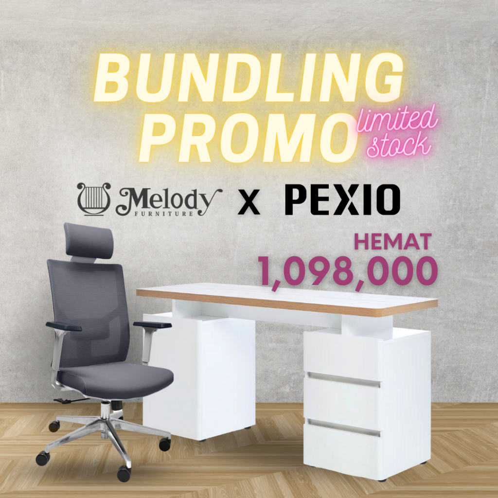 Jual [SPECIAL BUNDLE] LIBRE 250 DESK + MARLO OFFICE CHAIR - Meja Kerja ...