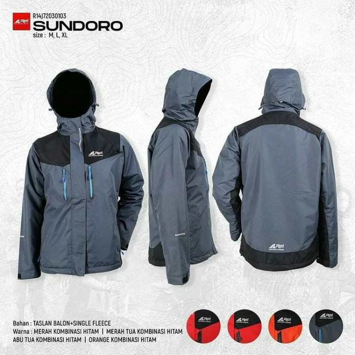 Jual JAKET AREI REI SUNDORO POLAR FLEECE | TASLAN BALOON FURING PUFFER ...
