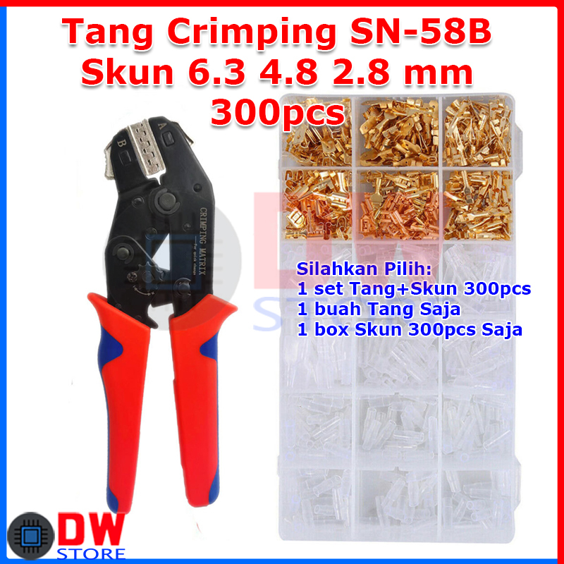 Jual SN-58B Tang Crimping Skun Press Ratchet YTH Skun 2.8 4.8 6.3 mm 2.8mm 4.8mm 6.3mm 300pcs ...