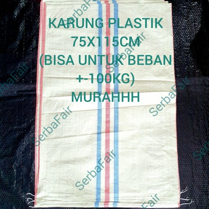 Jual Karung Plastik Hijau Muda 75 x 115 / Karung Plastik Baru PASTI ...