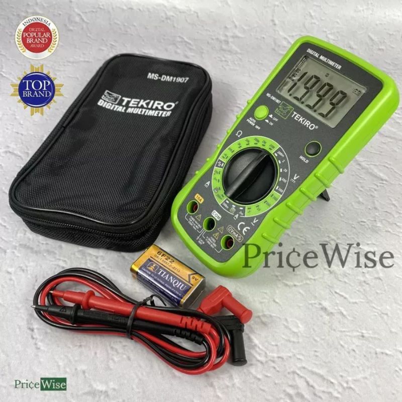 Jual TEKIRO MULTITESTER DIGITAL MS-DM1907 | MULTIMETER MULTI TESTER ...