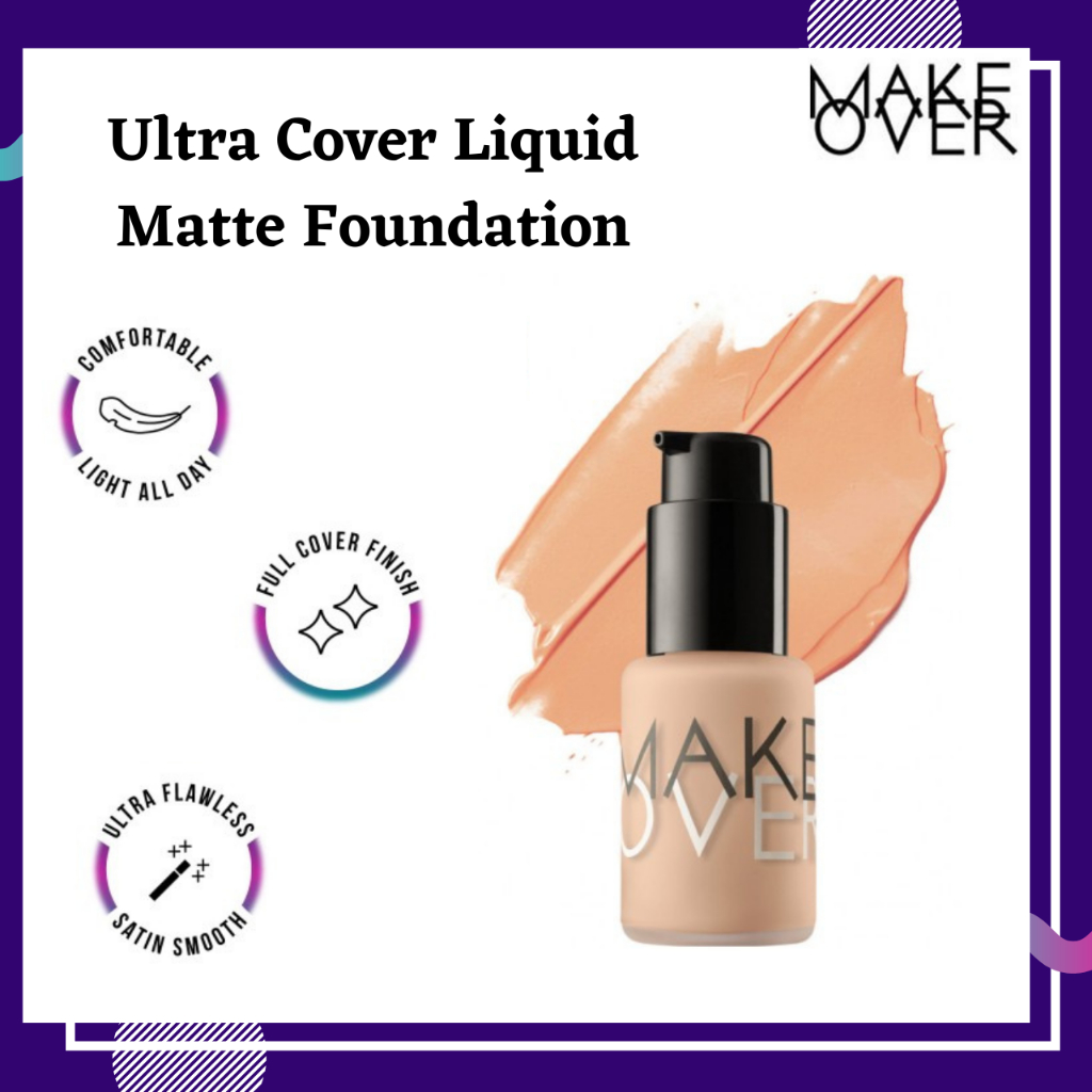 Jual Make Over Ultra Cover Liquid Matte Foundation 33ml | Shopee Indonesia