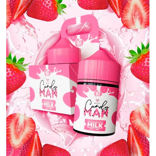 Jual LIQUID 60ML CANDYMAN STRAWBERRY MILK | Shopee Indonesia