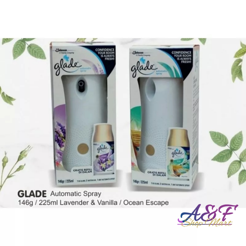 Jual Glade Automatic Spray Alat dan Refill Ocean Lavender Pengharum Ruangan Spray | Shopee Indonesia