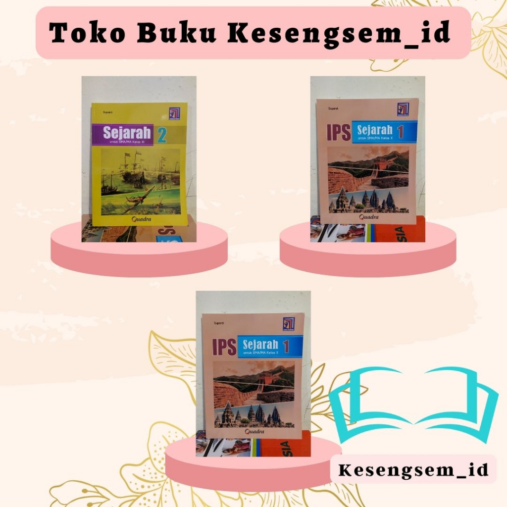Jual Buku IPS Sejarah Kelas 10, 11, 12 SMA/MA Kurikulum Merdeka - Quadra | Shopee Indonesia