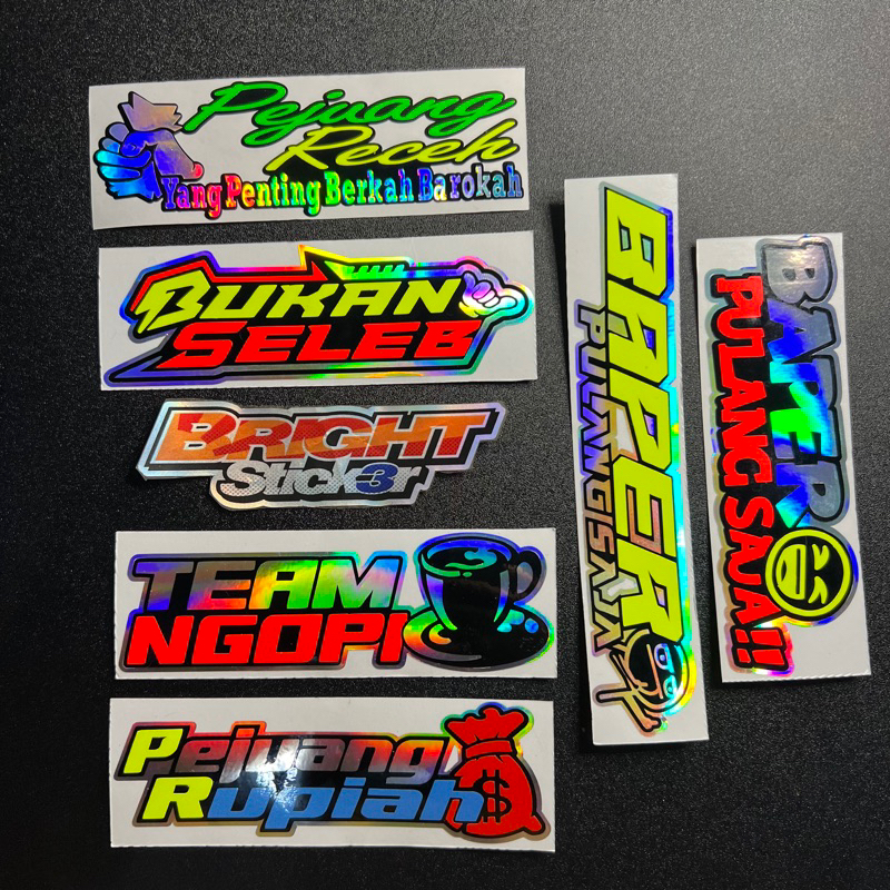 Jual Stiker Sticker TEAM NGOPI BUKAN SELEB PEJUANG RECEH cutting ...