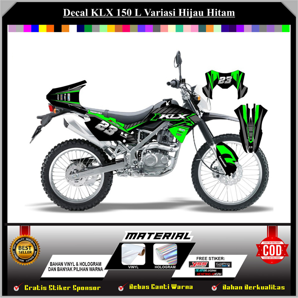 Jual Stiker DECAL VARIASI KLX 150 L | Shopee Indonesia