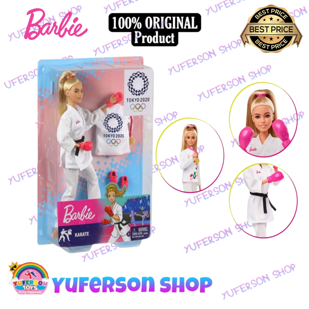 Jual Barbie Olympic Games Tokyo 2020 Karate Doll | Shopee Indonesia