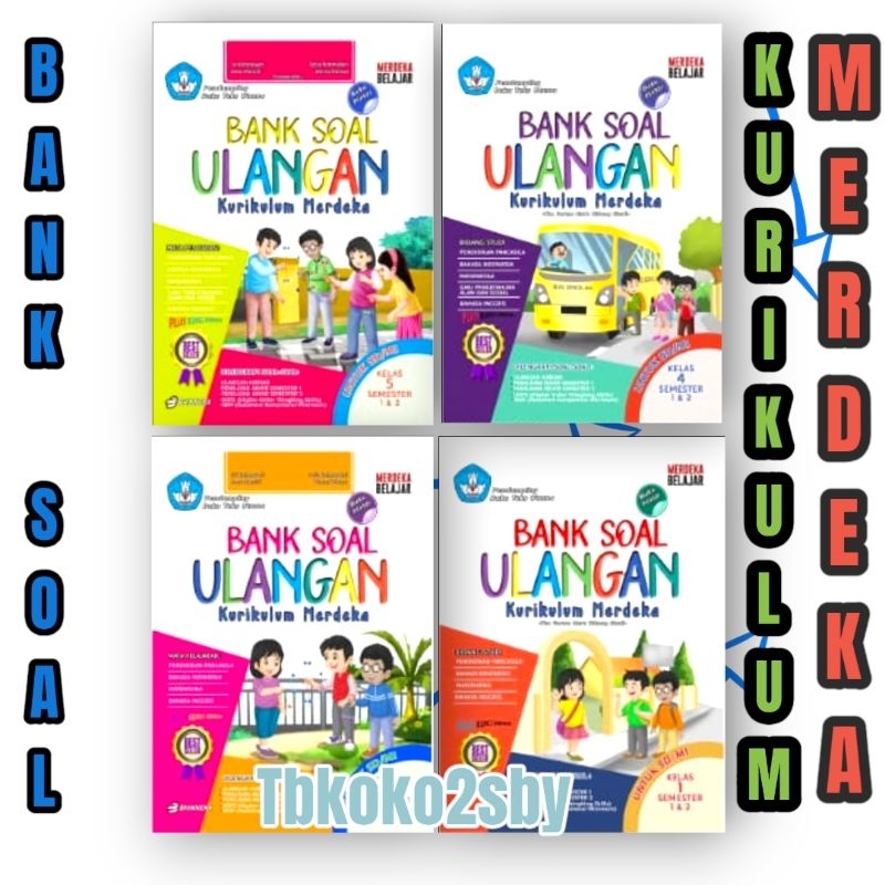 Jual BUKU BANK SOAL ULANGAN KELAS 1,2,4,5 SD KURIKULUM MERDEKA SEKOLAH PENGGERAK BHINEKA ...