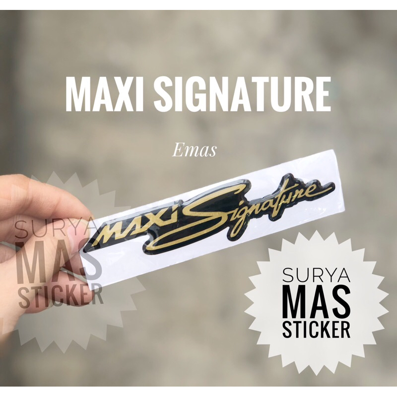 Jual stiker yamaha nmax maxi signature motor timbul | Shopee Indonesia