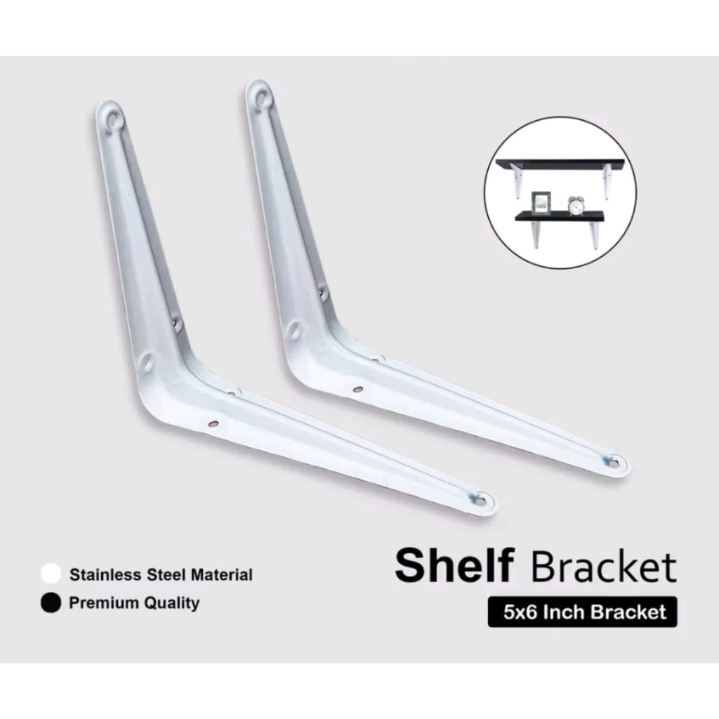 Jual Siku Rak Besi L Uk. 5x6 Inch l Shelf Bracket l Penyangga Ambalan 1 ...