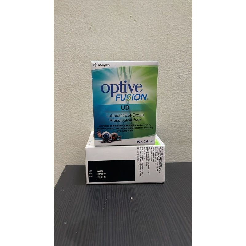 Jual Optive Fusion UD Lubricant Eye Drops 30 Vials x 0.4 ML | Shopee ...