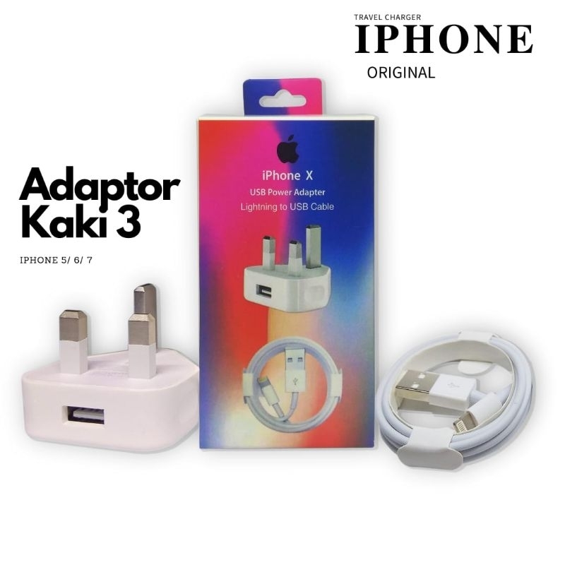 Jual CHARGER IPON 5 6 7 8 USB TO LIGHTNING KAKI 3 1A 5V MURAH MERIAH ...