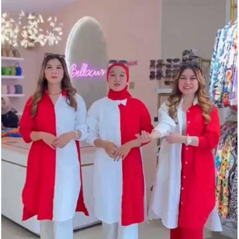 Jual TUNIK MERAH PUTIH 17 AGUSTUS KEMERDEKAAN / TUNIK MERAH PUTIH ...