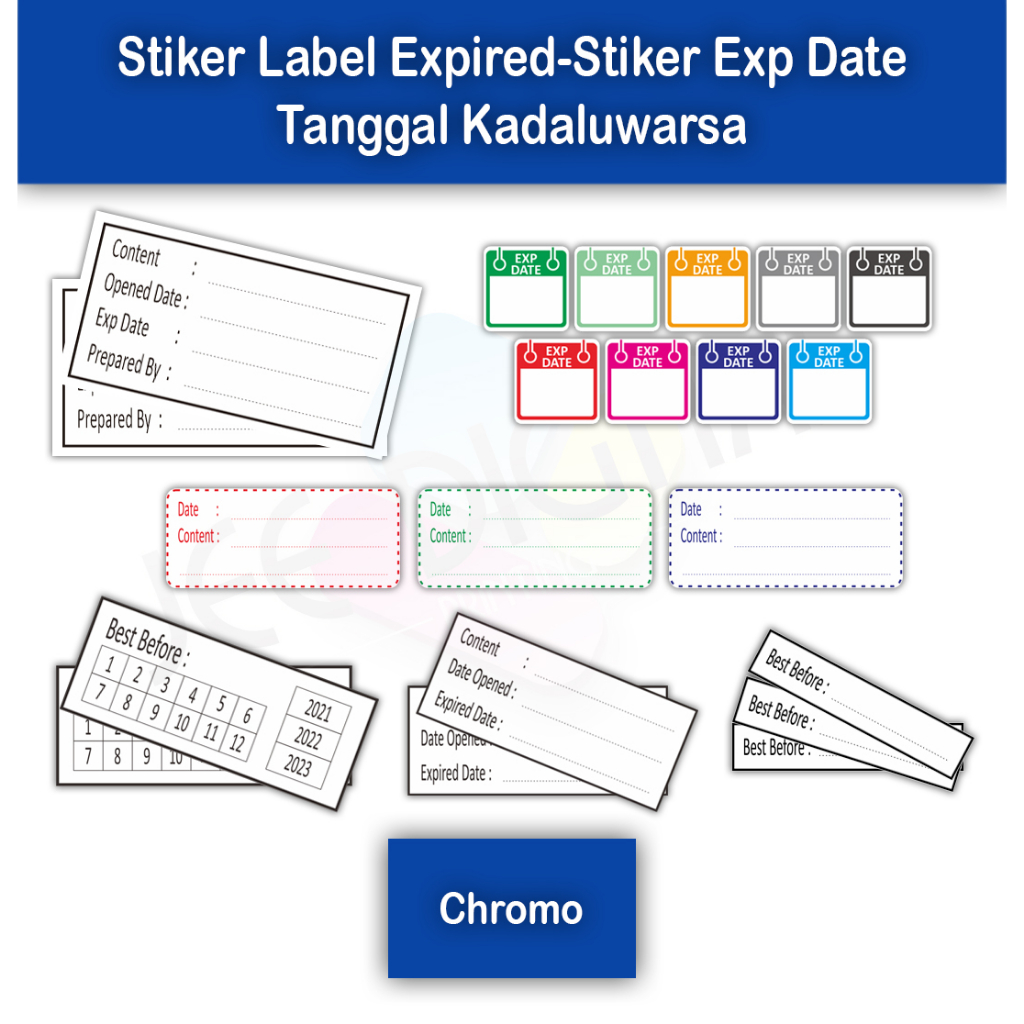Jual Stiker Expired-Stiker Exp date-Stiker tanggal kadaluwarsa | Shopee Indonesia