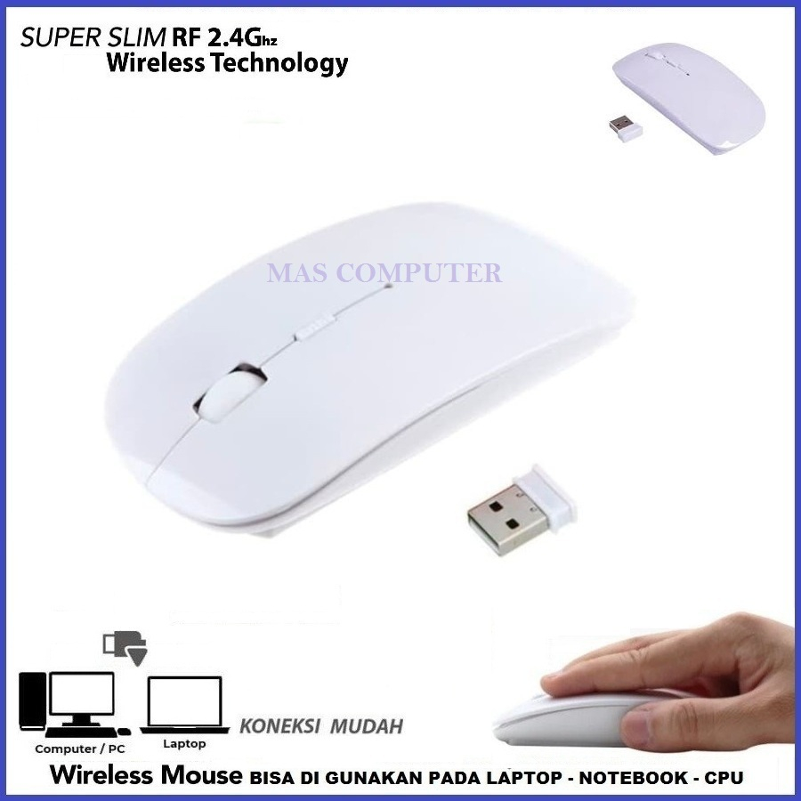 Jual Mouse Wireless Slim / Mouse Wireless M-TECH W90 Silent Mouse / Mouse Wireless SY-6070 SLIM ...