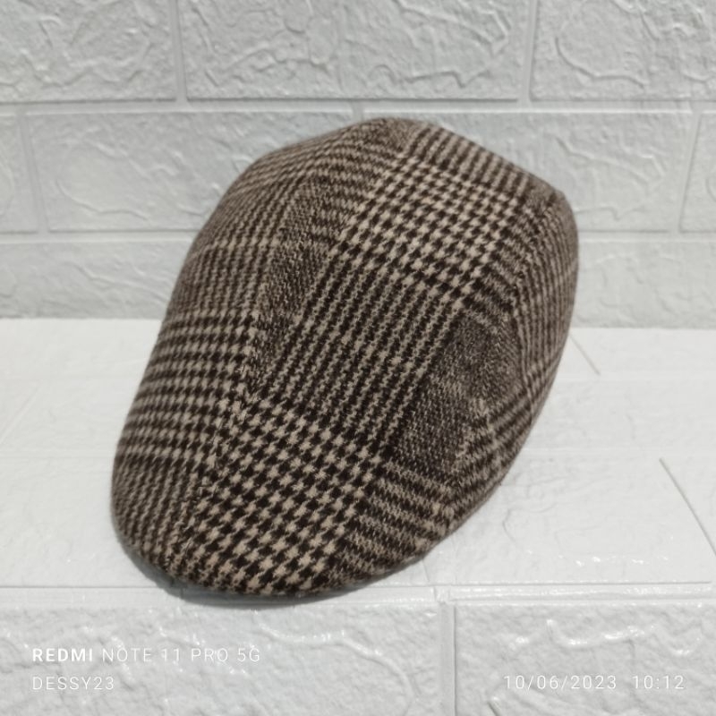 Jual topi flat cap newsboy pelukis pak tino sidin topi import | Shopee ...