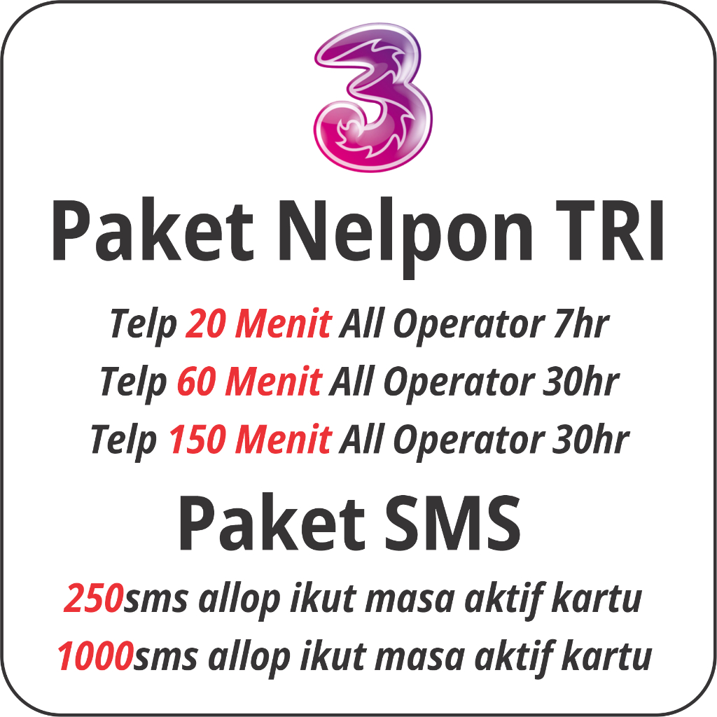Jual PAKET NELPON TRI | Shopee Indonesia