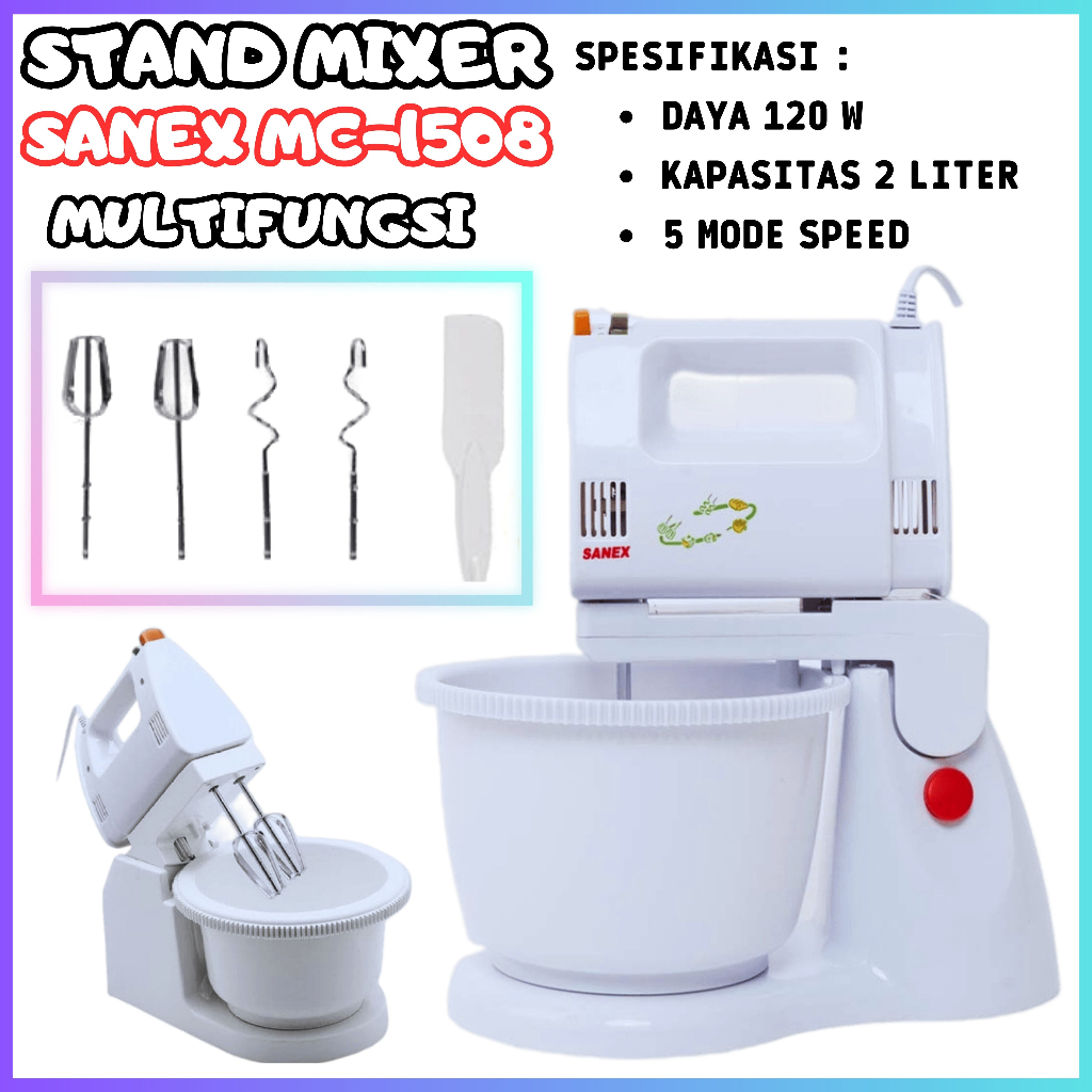 Jual PROMO - // Sanex Stand Mixer Kue Roti - MC1508 // SANEX MC-1508 ...