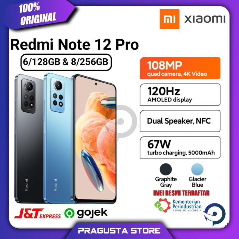 Jual XIAOMI REDMI NOTE 12 PRO 6/128 & 8/256NEW GARANSI RESMI XIAOMI ...
