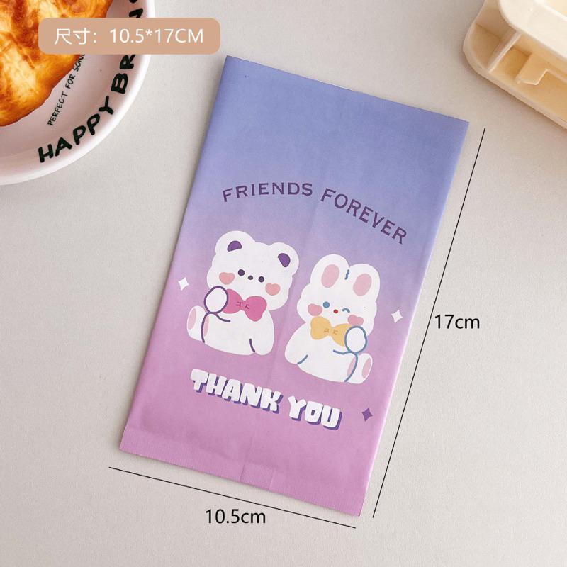 Jual Kikidoo Plastik Amplop Packing Aesthetic Cartoon Paper Bag Kertas ...