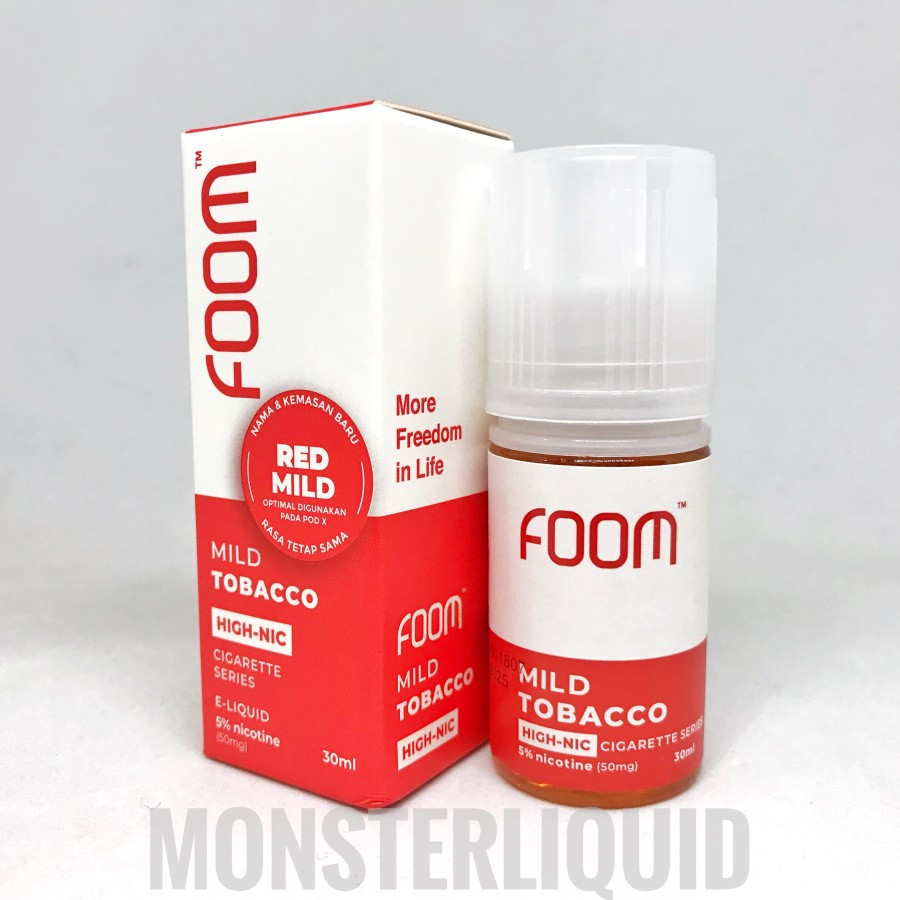 Jual SALT FOOM CIGARETTE SERIES RED MILD TOBACCO 50MG 30ML | Shopee ...
