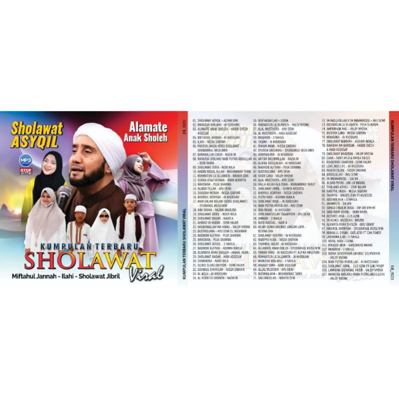 Jual kaset audio lagu Mp3 Kumpulan Sholawat Terbaru Viral Sholawat Asyqil [ 2023 ] | Shopee ...