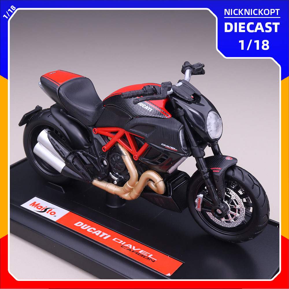 Jual Miniatur Motor Maisto Ducati Diavel Carbon Skala 1:18 Diecast ...