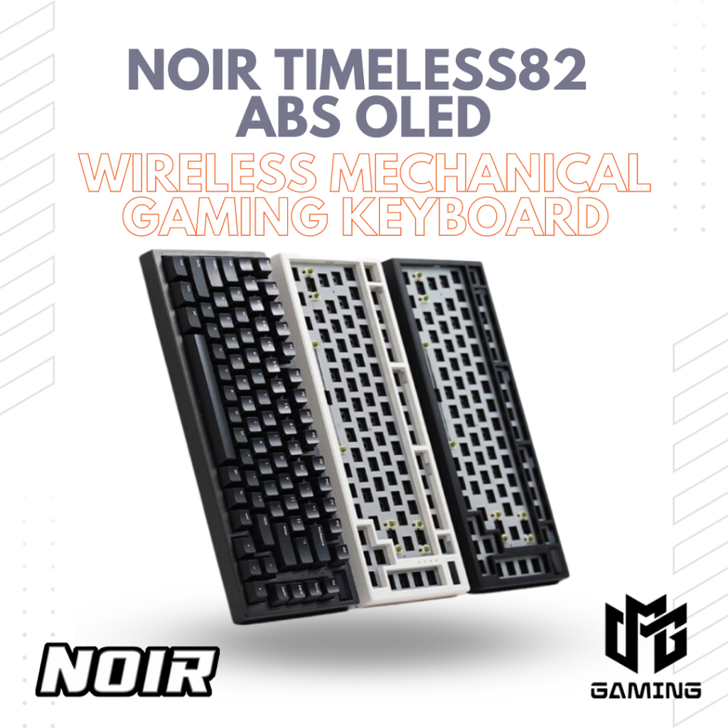 Jual Noir Timeless82 ABS OLED Wireless Mechanical Gaming Keyboard ...