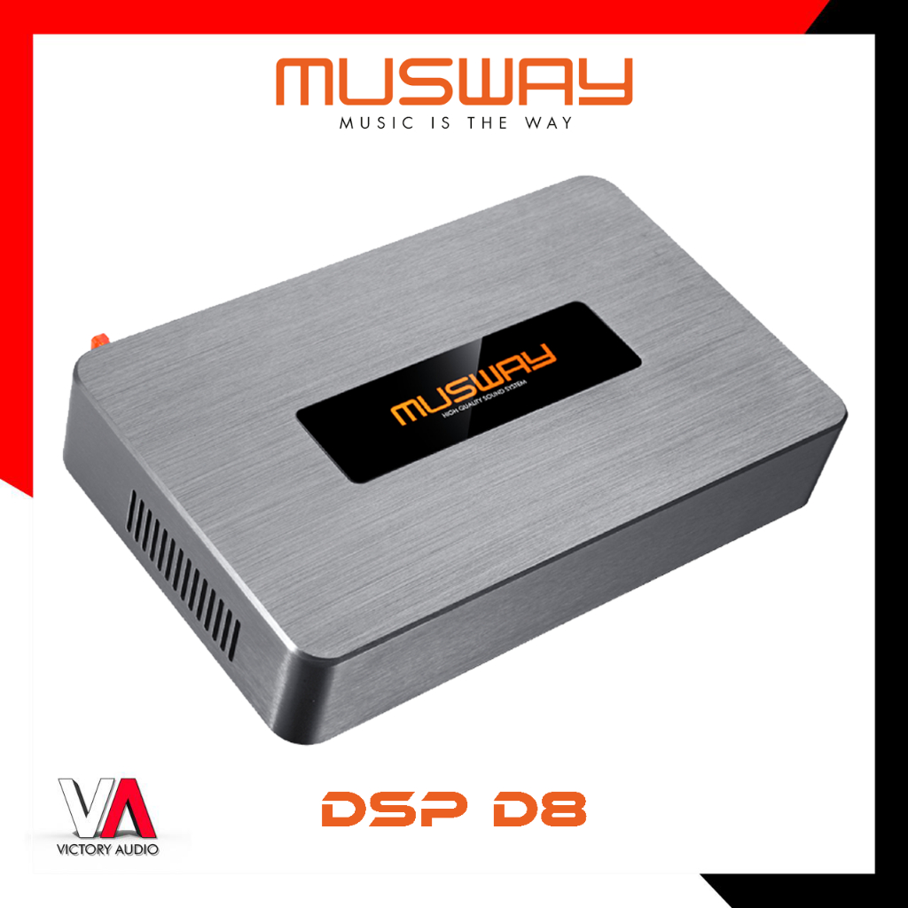 Jual DSP Digital Sound Processor MUSWAY D8 10CH DSP Built in Power Amplifier Full Range Class D ...