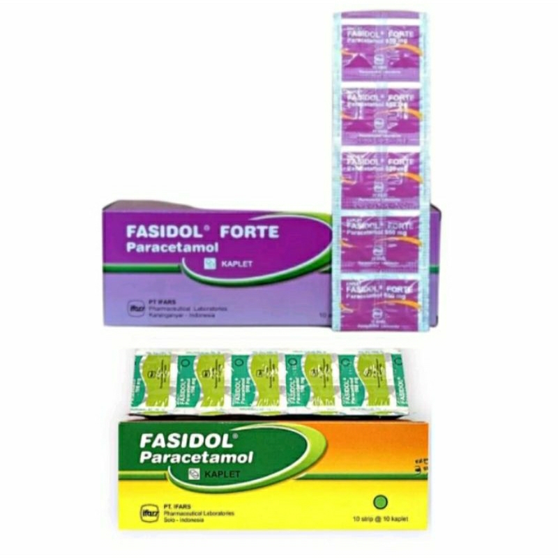 Jual Fasidol Forte - Fasidol Tablet Strip isi 10 tablet (mengobati ...