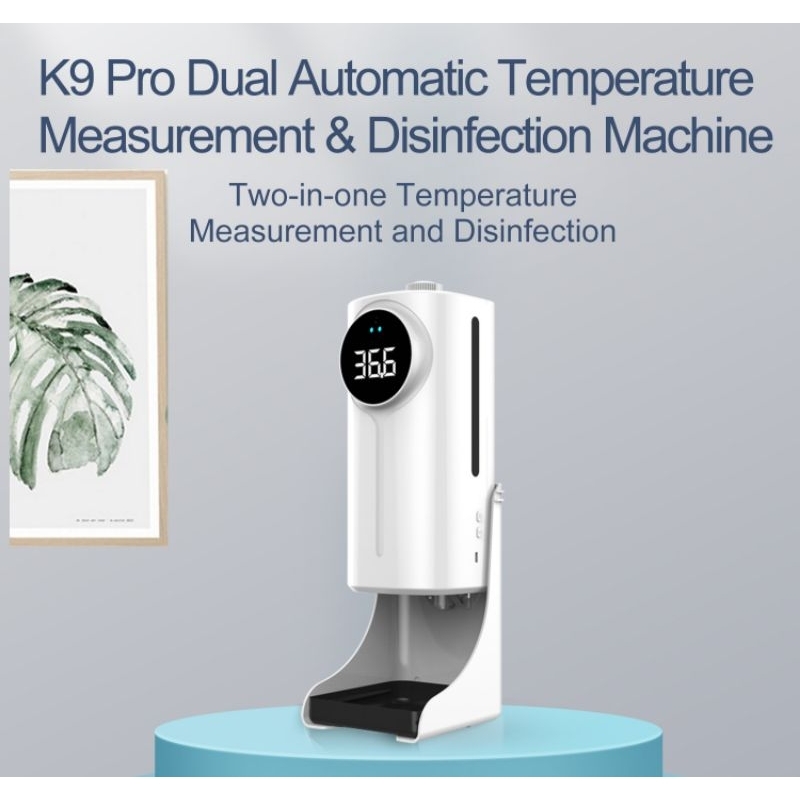 Jual K9 PRO DUAL Thermometer Infrared Hand Sanitiser Dispenser Update ...