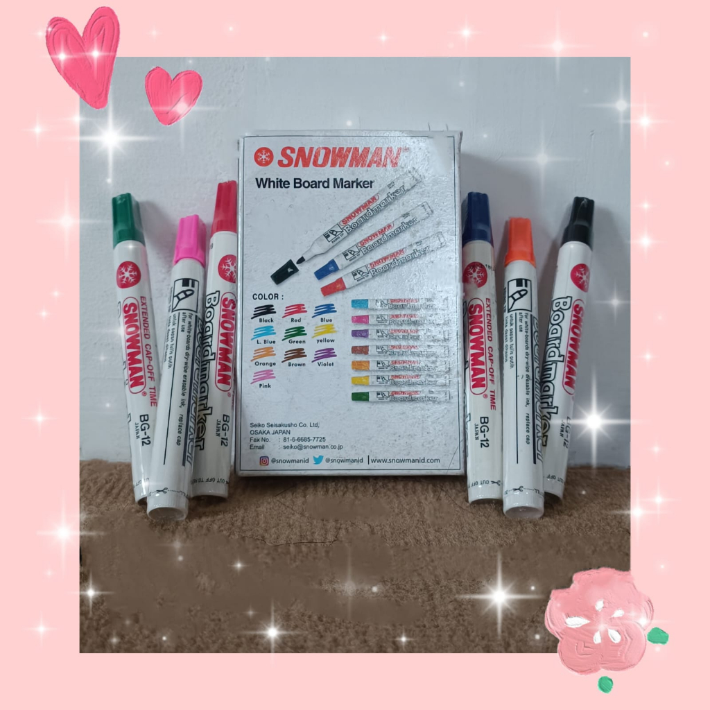 Jual Murah!! Spidol snowman Boardmaker aneka warna | Shopee Indonesia